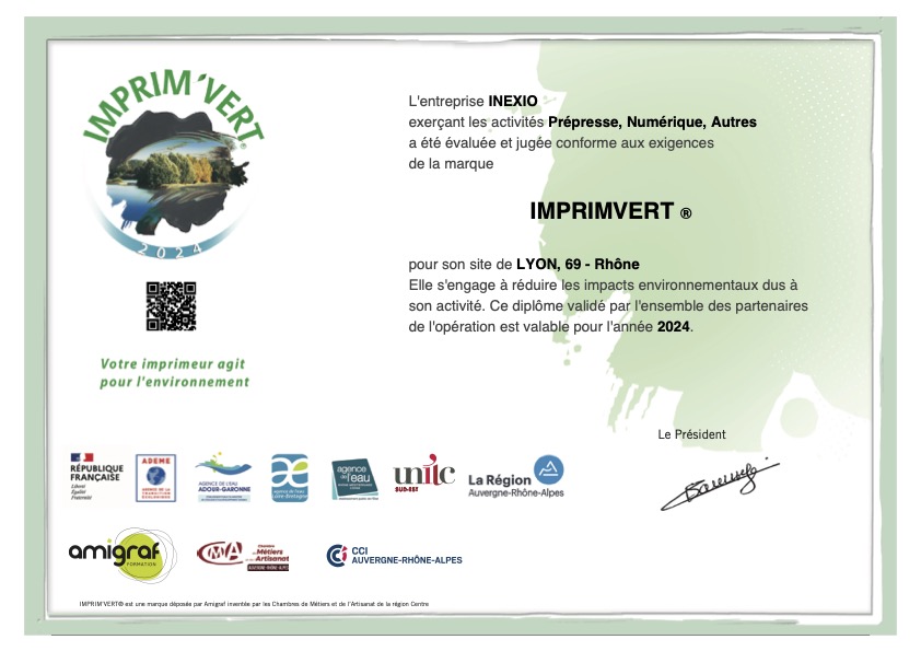 Imprim' Vert 2024 - inexio